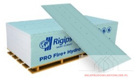 Płyta gipsowa GKFI PRO Fire+ Hydro typ DFH2 1200x2000x12,5mm RIGIPS ...